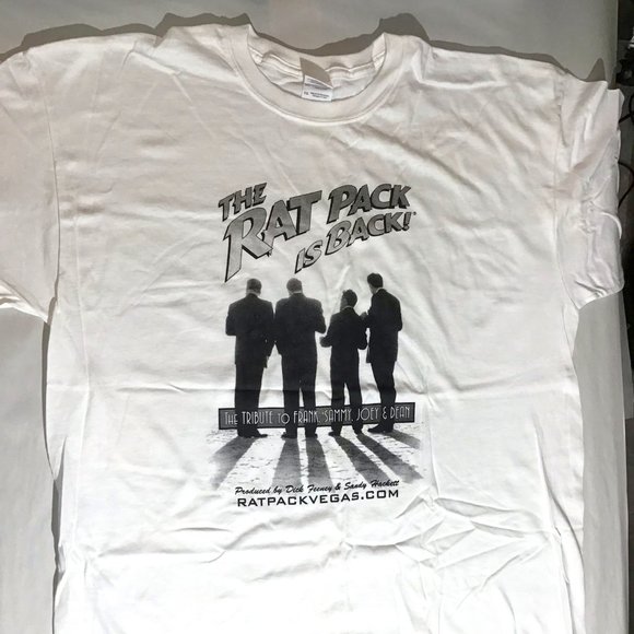 Gildan | Shirts | Gildan White Rat Pack Tee Shirt Las Vegas Size Xl ...